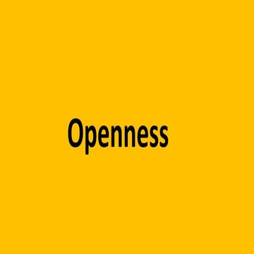 Openness | PDF
