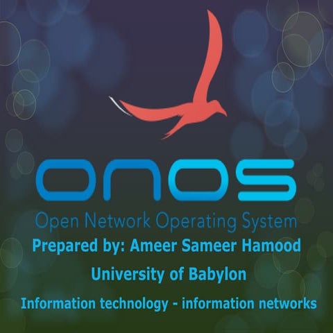 Open Network Operating System Onos Pptx Operating Systems