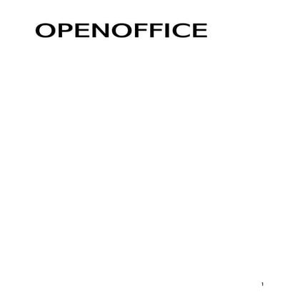 OpenOffice | PDF