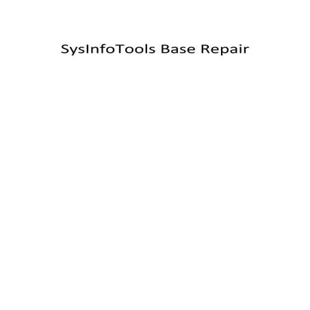 SysInfoTools OpenOffice Base Repair | PDF