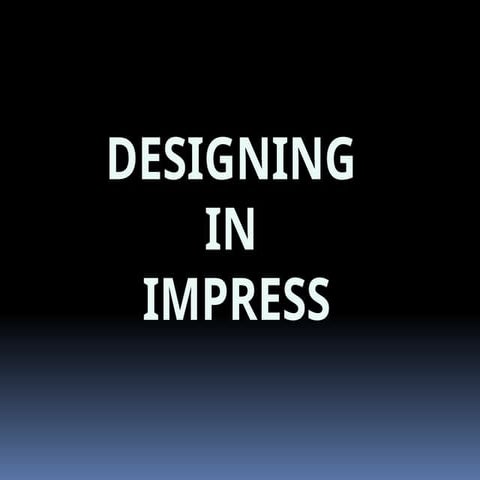 Open Office - Impress Tutorial | PDF