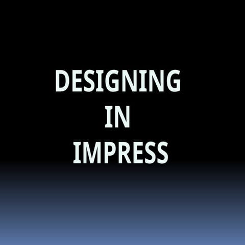 Open Office - Impress Tutorial | PDF