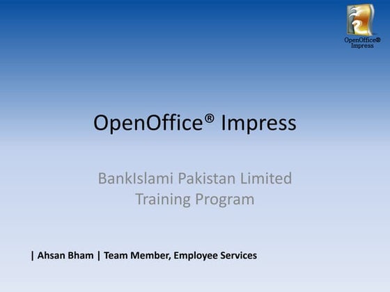 OpenOffice.Org Impress Tutorial | PDF