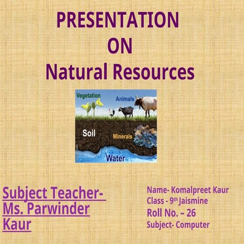 Conservation of natural resources.ppt