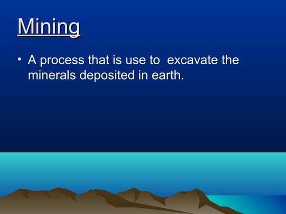 Cut & fill mining method | PPTX | Geology | Science