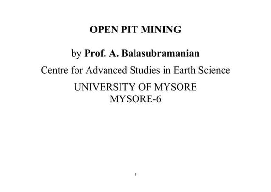 Cut And Fill Mining Method Ppt