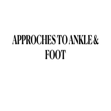 Approaches to foot and ankle Presentation.pdf