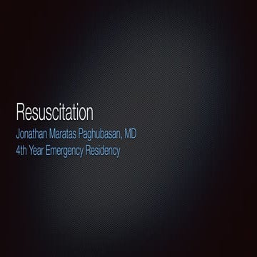 Resuscitation | PPT
