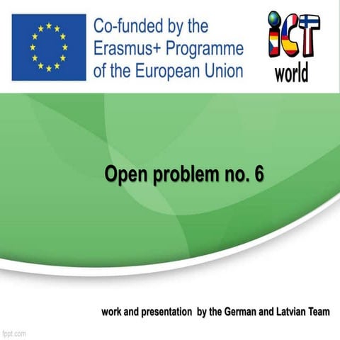 Open problem no.6 | PPT