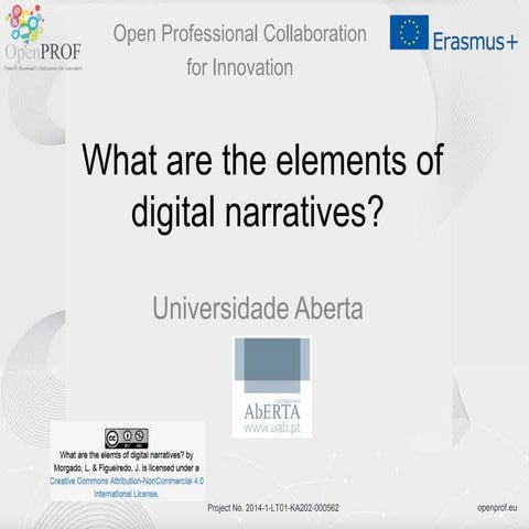 What are the elements of digital narratives | PPT