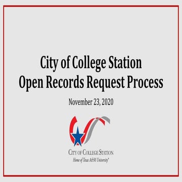 Open Records Request Process | PPTX