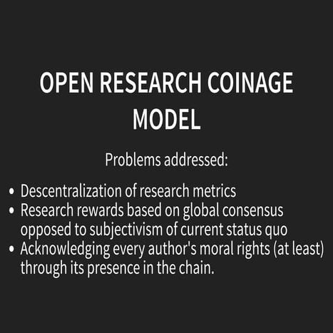 Open Research Coinage | PPT