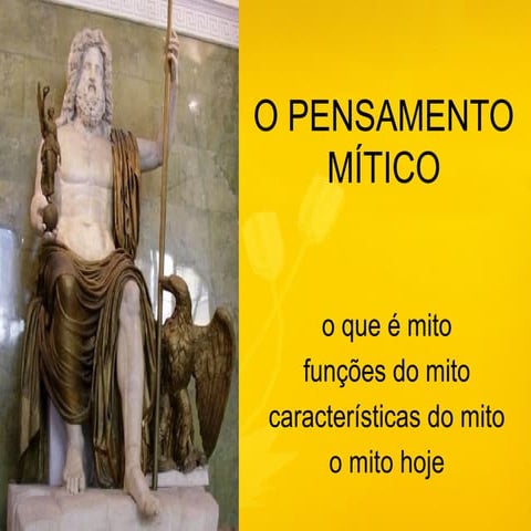 A Origem da Filosofia: Mito, História e Pensamento Crítico | PDF