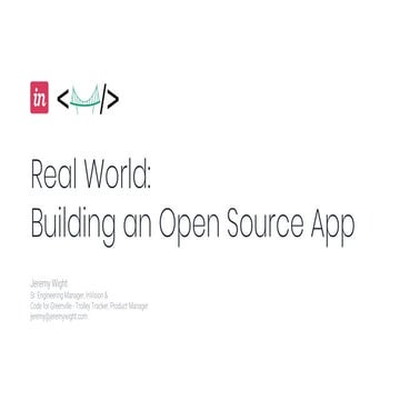 Real world: building an Open Source app | PDF