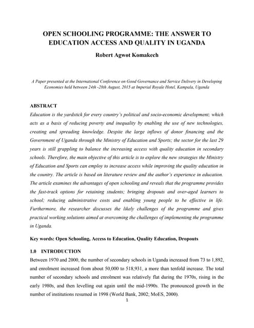 Open High School Program | PPT