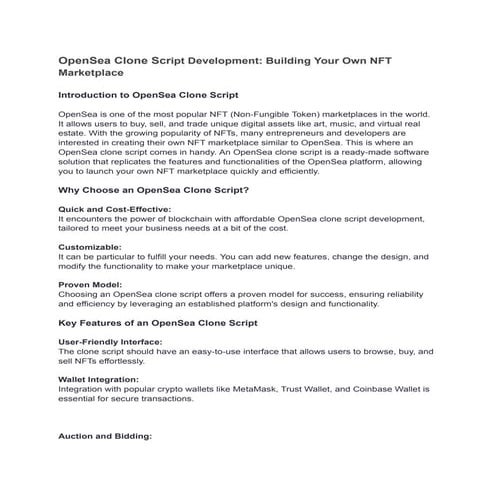OpenSea Clone Script Development_ Building Your Own NFT Marketplace.pdf