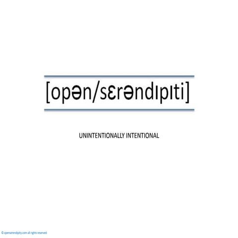 Open serendipity presentation | PPT