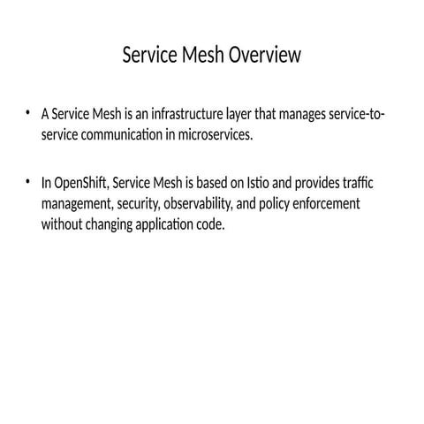 Visualize and secure your service mess with Red Hat OpenShift Service ...