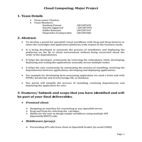 Openshift visual workflows | PDF
