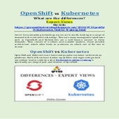 OpenShift vs Kubernetes | what are the differences? Expert views