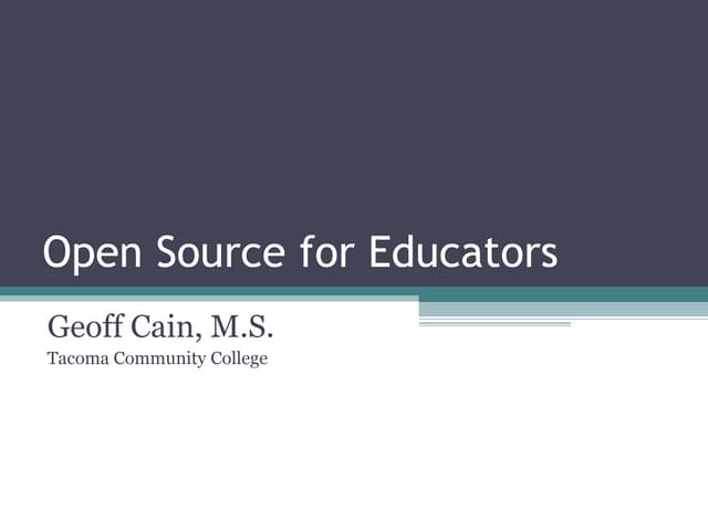 Open Source Ppt Shareware And Freeware Computer Software And