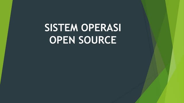Dunia open source & kecocokan dengan islam | PPTX