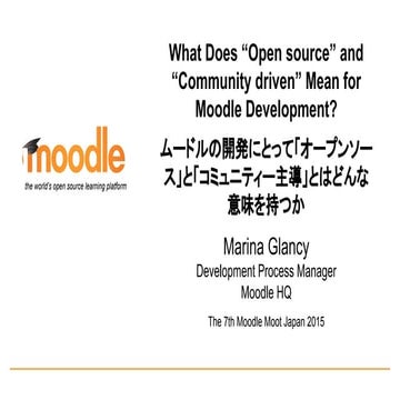 What Does “Open source” and “Community driven” Mean for Moodle ...