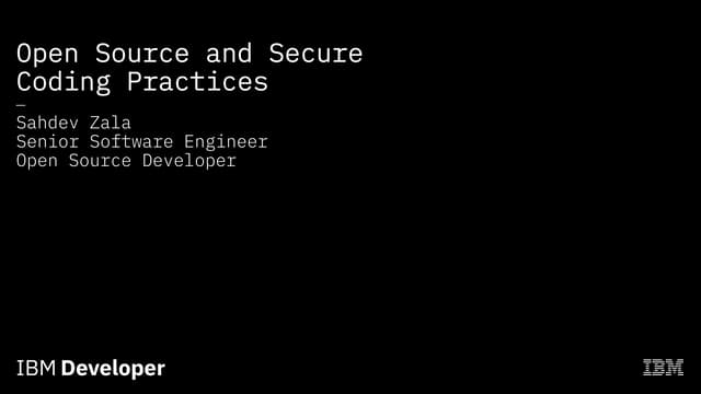 Open Source And Secure Coding Practices Ppt 4204