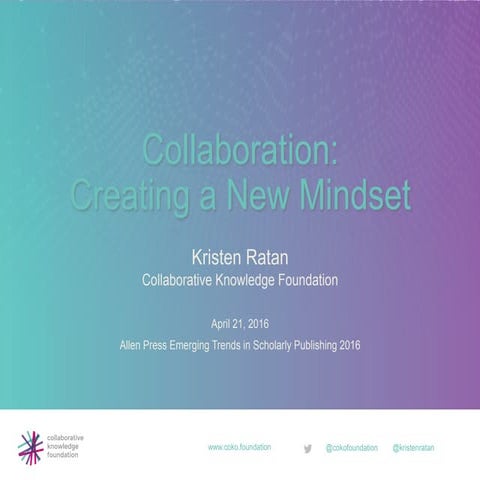 Collaborative Open Source Tools For Open Science Ppt