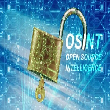 Osint Open Source Intelligence Training By Tonex Ppt