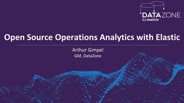 Open Source Operations Analytics With Elastic Ppt Free Download 5526