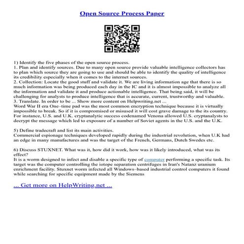 Open Source Process Paper Pdf Internet Computing 3222