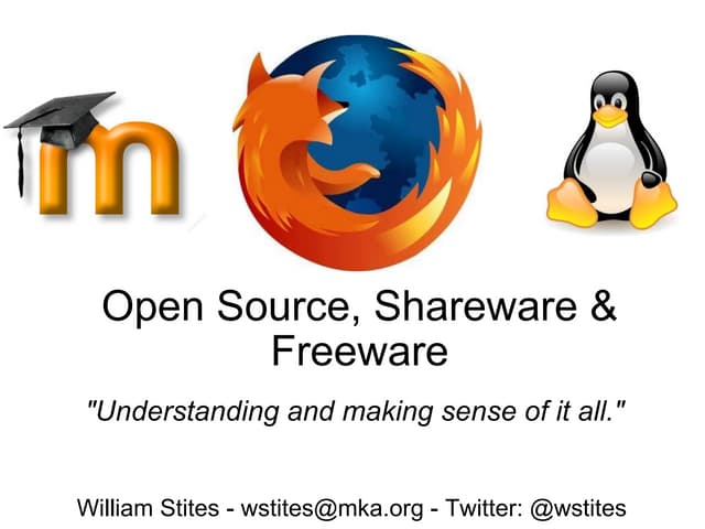 Open Source Shareware Freeware Ppt Shareware And Freeware Computer Software And Applications