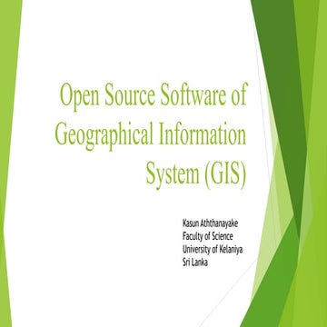 Open source software of geographical information system ( | PPT