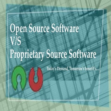Open source V/S Proprietary | PPT