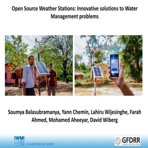 Open Source Weather Stations: Innovative solutions to Water Management ...