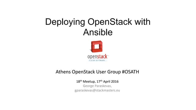 Openstack ansible | PPT Openstack ansible | PPT