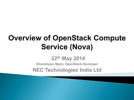 Openstack Study Nova 1 | PPTX | Operating Systems | Computer Software ...