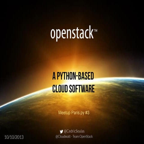 Openstack A Python Based Cloud Software Ppt 9533