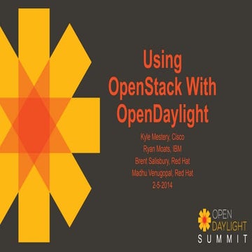 Opendaylight Integration With Openstack Neutron A Tutorial Ppt