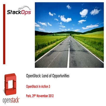Open stack in action stackops-openstackineurope | PPT
