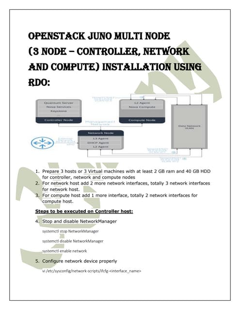 Openstack installation using rdo multi node | PDF Openstack installation using rdo multi node | PDF