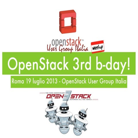 OpenStack 3rd bday - OUSG meeting intro | PDF | Cloud Computing | Internet