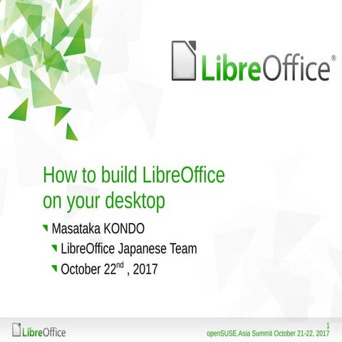 How to build LibreOffice on your desktop | PDF