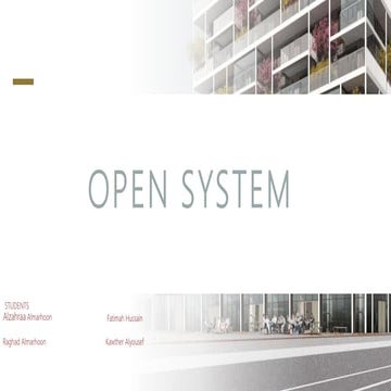 Open system (open building) | PPTX