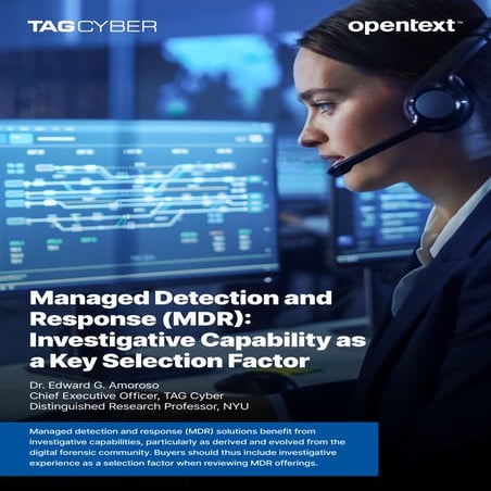 Managed Detection and Response (MDR) Whitepaper | PDF