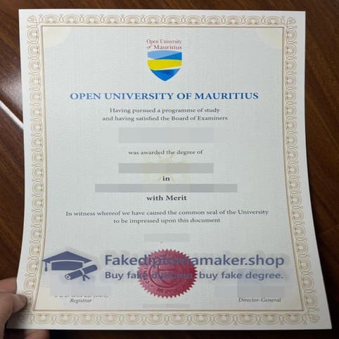 Open University of Mauritius diploma, buy OUM degree | PDF
