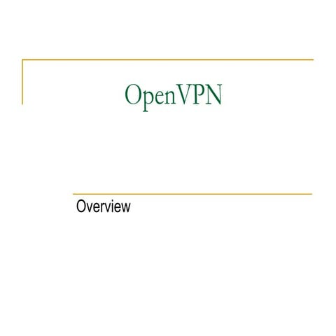 OpenVPN | PPT