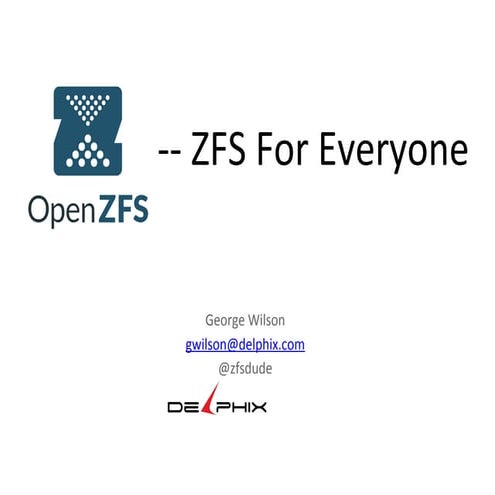 OpenZFS - ZFS for everyone | PDF