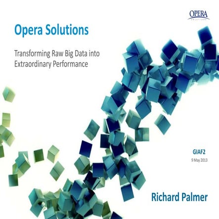 Games Analytics Industry Fourm 2 - Opera Solutions | PPT | Free Download